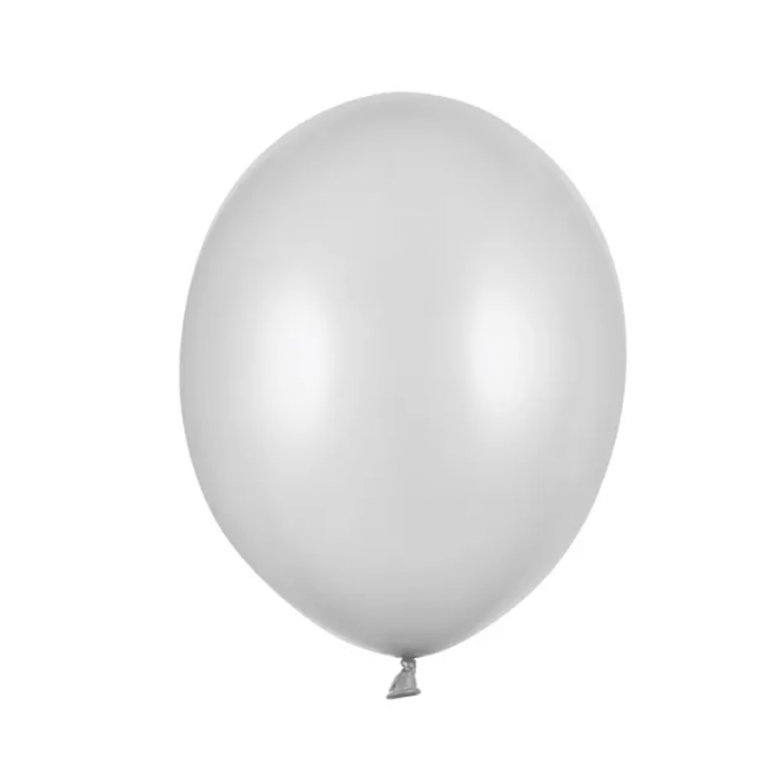 Ilmapallot, hopea, 10 kpl - Serpentiini.fi